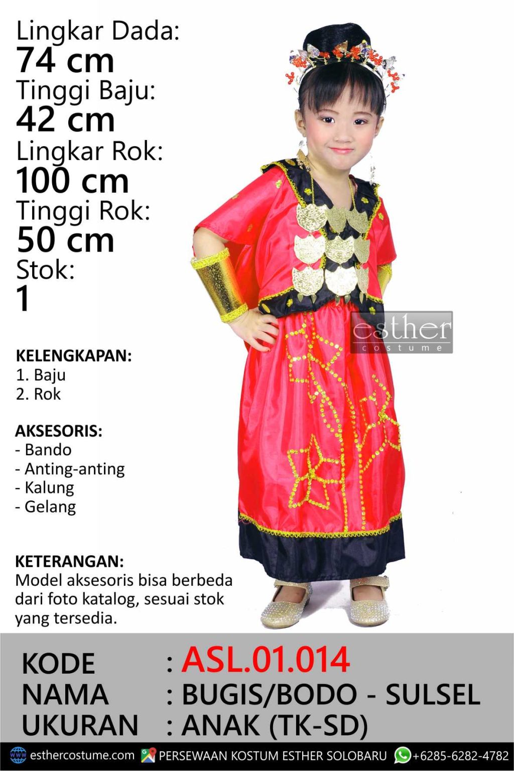 Adat Sulawesi (ASL) – ESTHER COSTUME