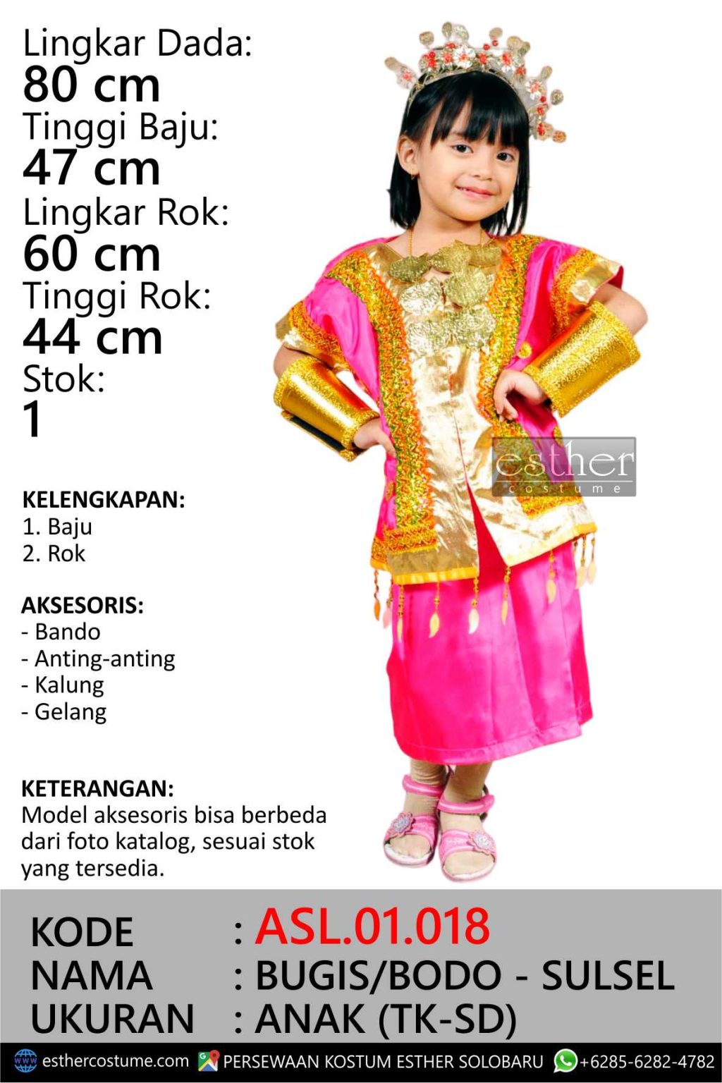 Adat Sulawesi (ASL) – ESTHER COSTUME